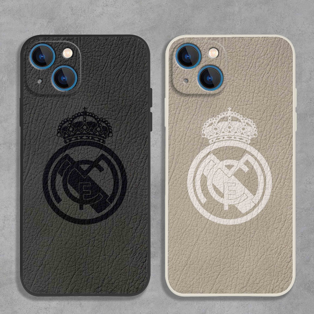 Iphone Case logo real madrid Football Club Square Edge Flexible ...