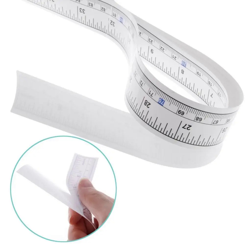 1Pc 90cm Self-Adhesive Measuring Tape Imperial Metric Scale Vinyl Ruler ...