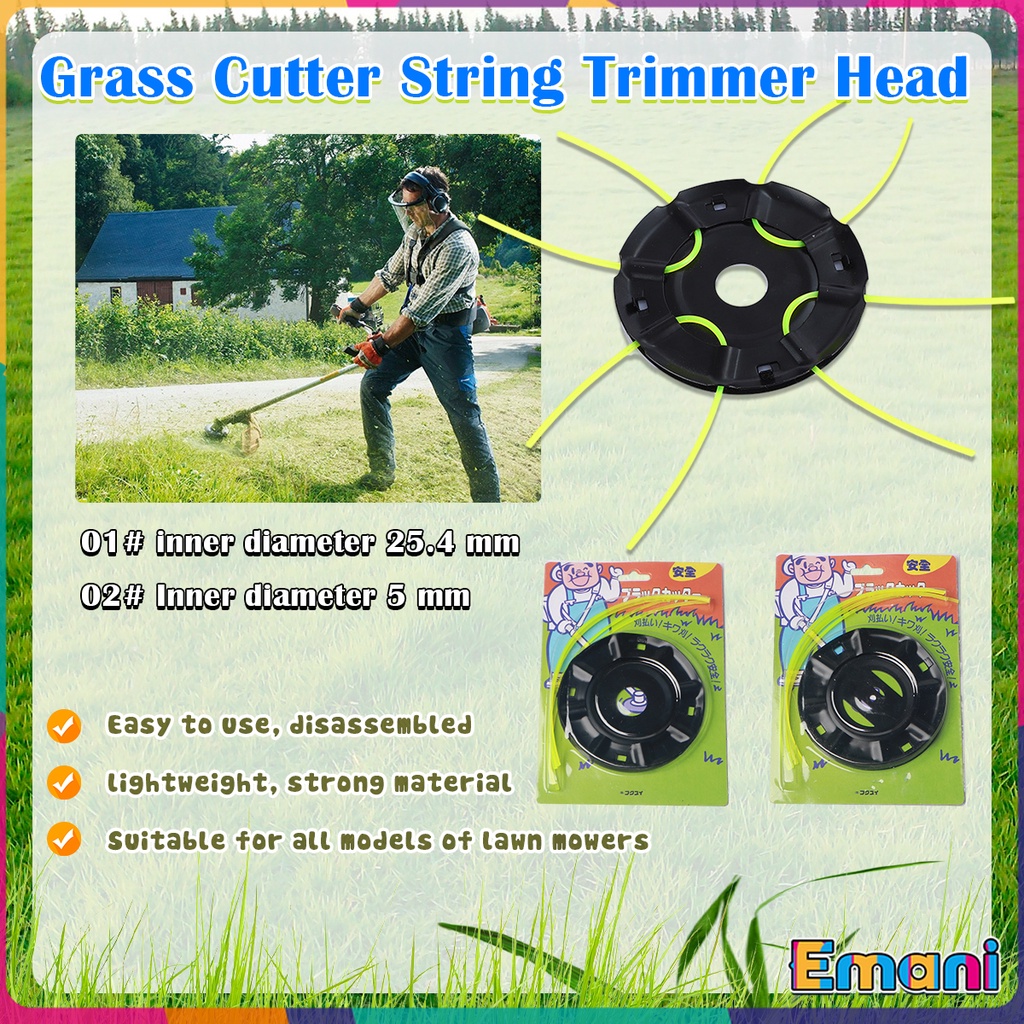 Em 120mm Grass Cutter String Trimmer Head with 4 Nylon Lines Mower ...