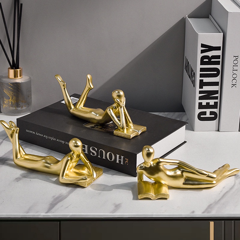 Nordic Creative Desktop Figurine Modern Living Room Wine Cabinet Office ...