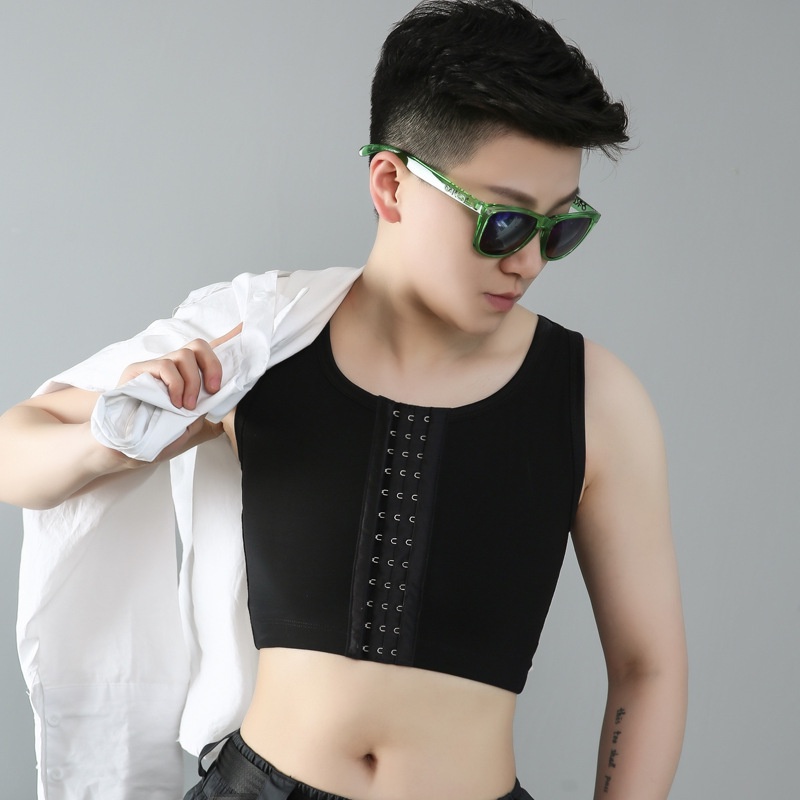 Breathable Chest Binder Full Bandage Buckle Breast Binder Tight Tomboy ...