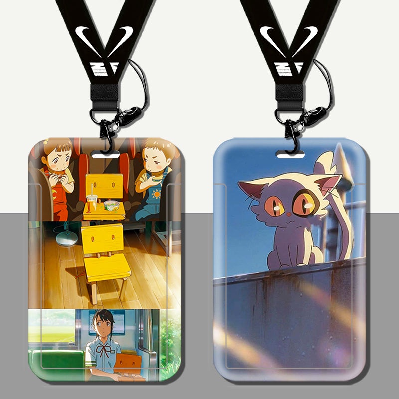 Anime Cartoon Suzume DIY Student School Campus ID Card Hard Cover ...