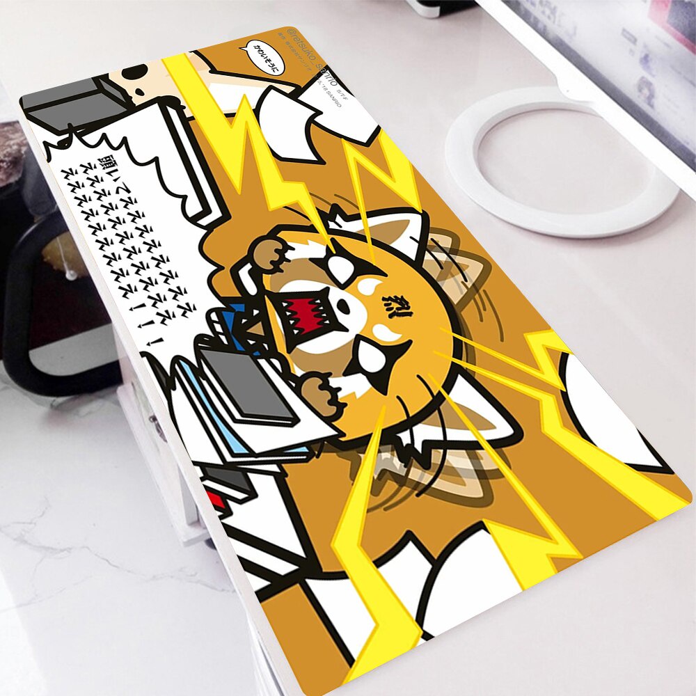 Aggretsuko Anime Mouse Pad Keyboard Mousepad Gaming Rubber Mat Mause ...