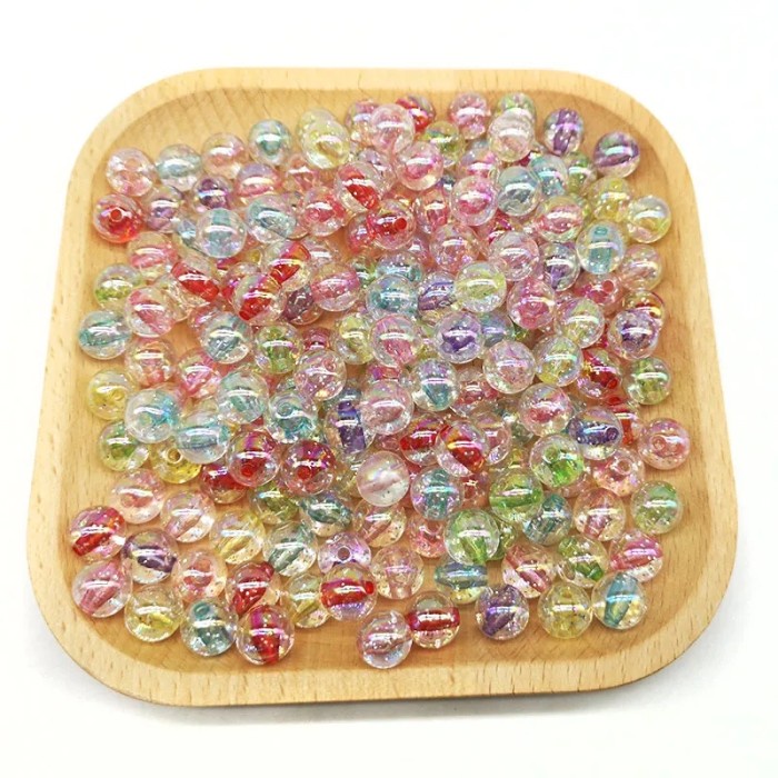 Acrylic Mote Beads Cracked Ice Beads Crystal Motes Craft Materials ...