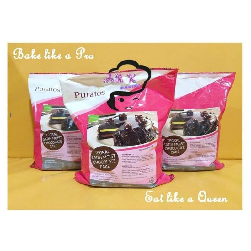 ♞Puratos Tegral Satin Moist Chocolate Cake mix Premix 1kg | Shopee ...