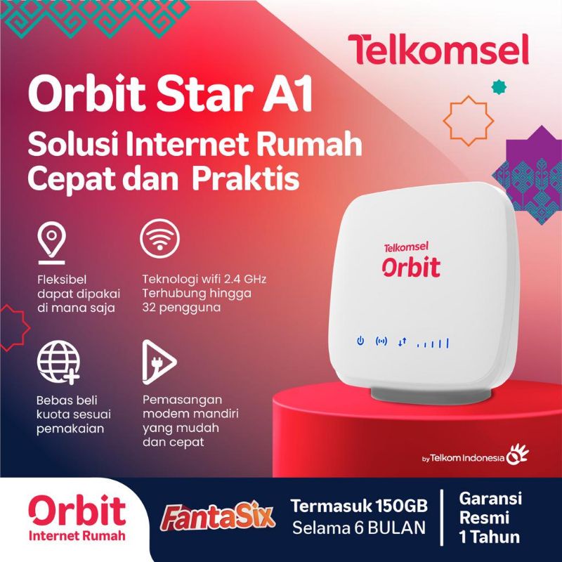 8888 Telkomsel Orbit Star A1 Modem Router Wireless 4G LTE Unlock FIBER ...