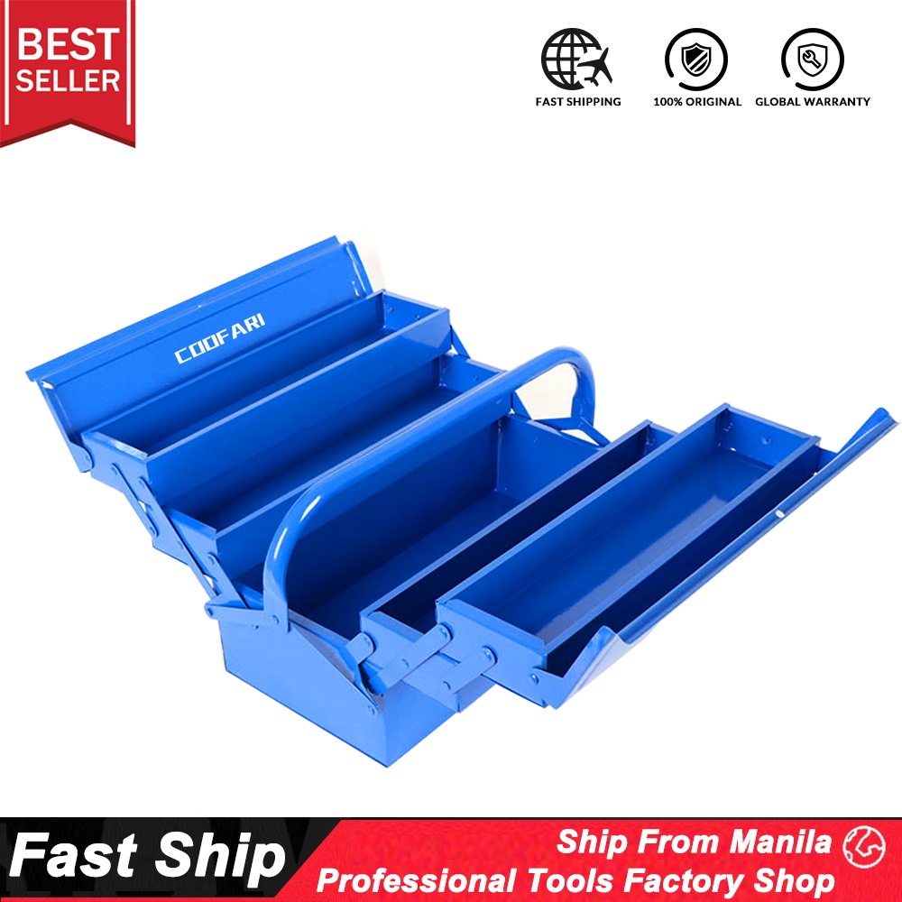 COOFARI Large Metal Maximum storage tin toolbox | Shopee Philippines