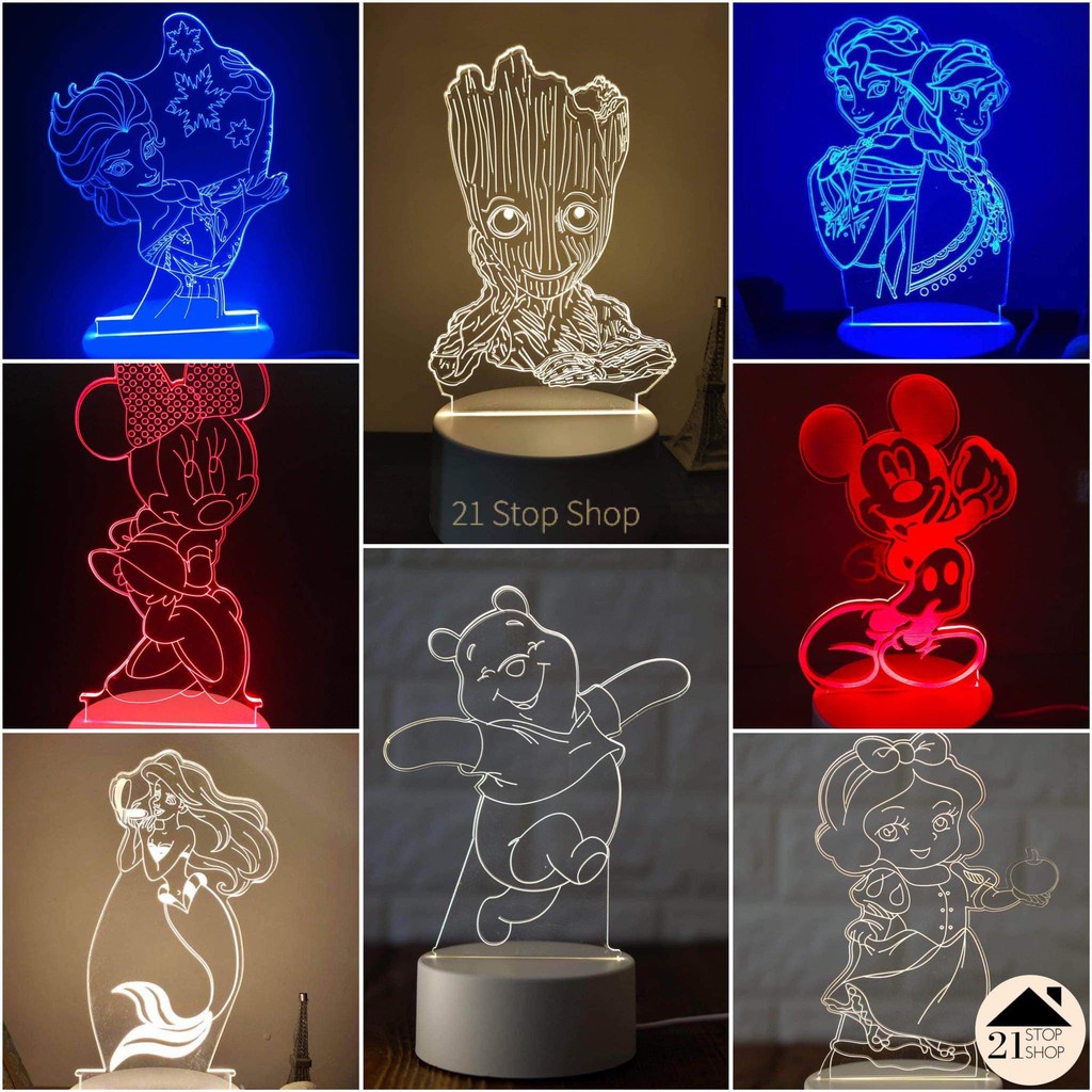 ♞Disney Cartoon Sailormoon Mickey Minnie Doraemon Pooh Tom & Jerry ...