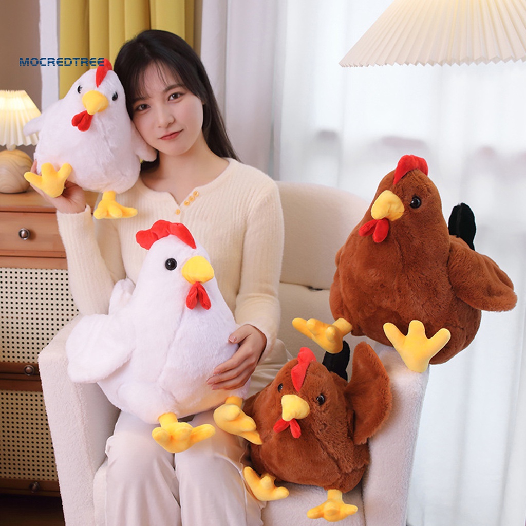Rooster Plush Toy Cotton Filled Lovely Simulation Poultry Doll Plushies ...