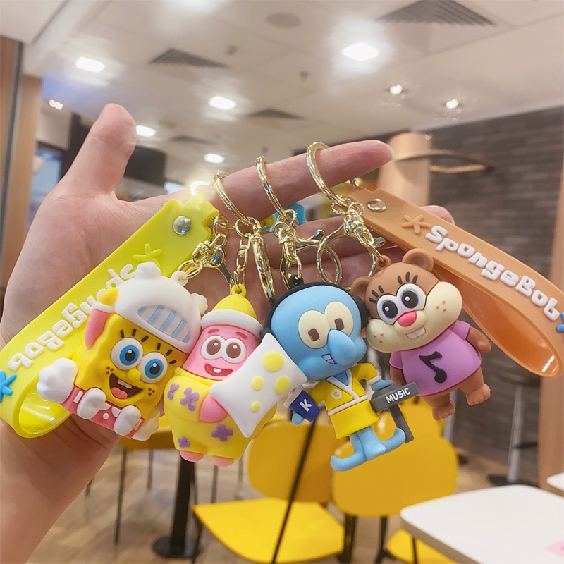Cartoon SpongeBob SquarePants Keychain Party Decorations Cute Patrick ...