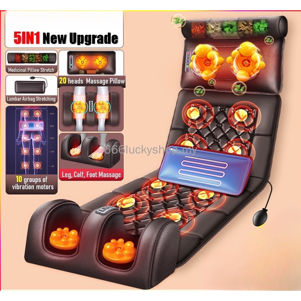 Massage Mat, Electric Full Body Massage Pad with Adjustable Position ...