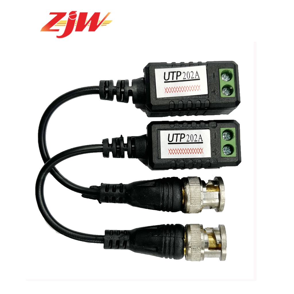 ZJW 1 pair 1080P UTP 202A AHD/HD-CVI/TVI/CVBS HD Video Balun ...
