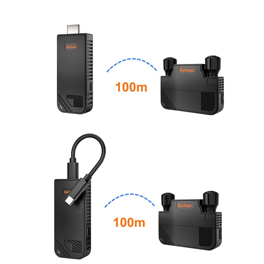 Type C Wireless Video Transmitter Receiver HDMI Extender Laptop PC To ...