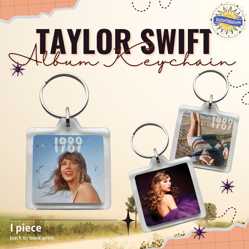 Fanmade Taylor Swift Album Acrylic Square Keychains Aesthetic ...