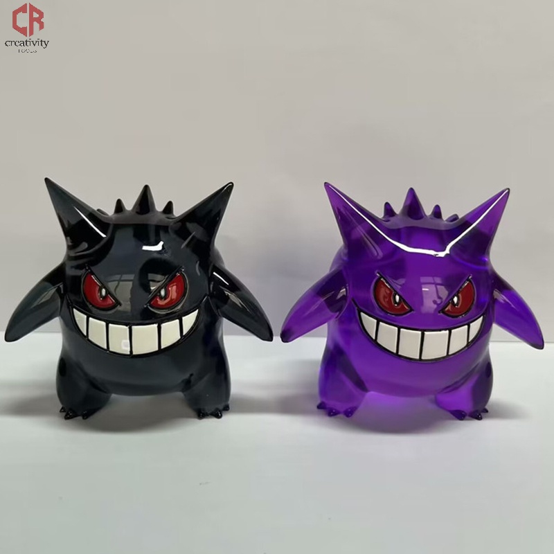 [CR] 8cm Anime Figure Kawaii Gengar Transparent Action Figure Statue ...