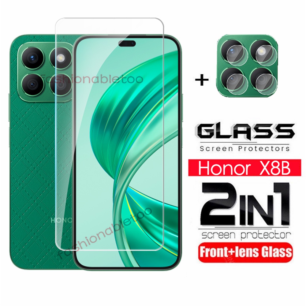 2 in 1 Screen Protector Tempered Glass Film For Honor X9C X9B X8B X7C ...