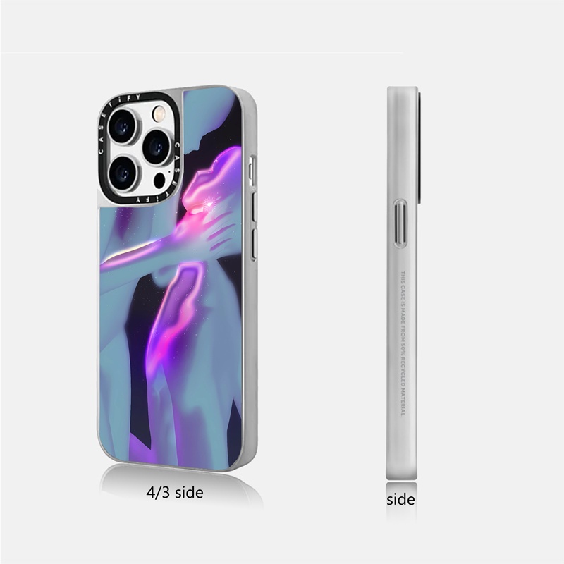 CASETiFY X SOFTLY BY EDREIKA Magnetic suction Matte Black&Sliver Mirror ...