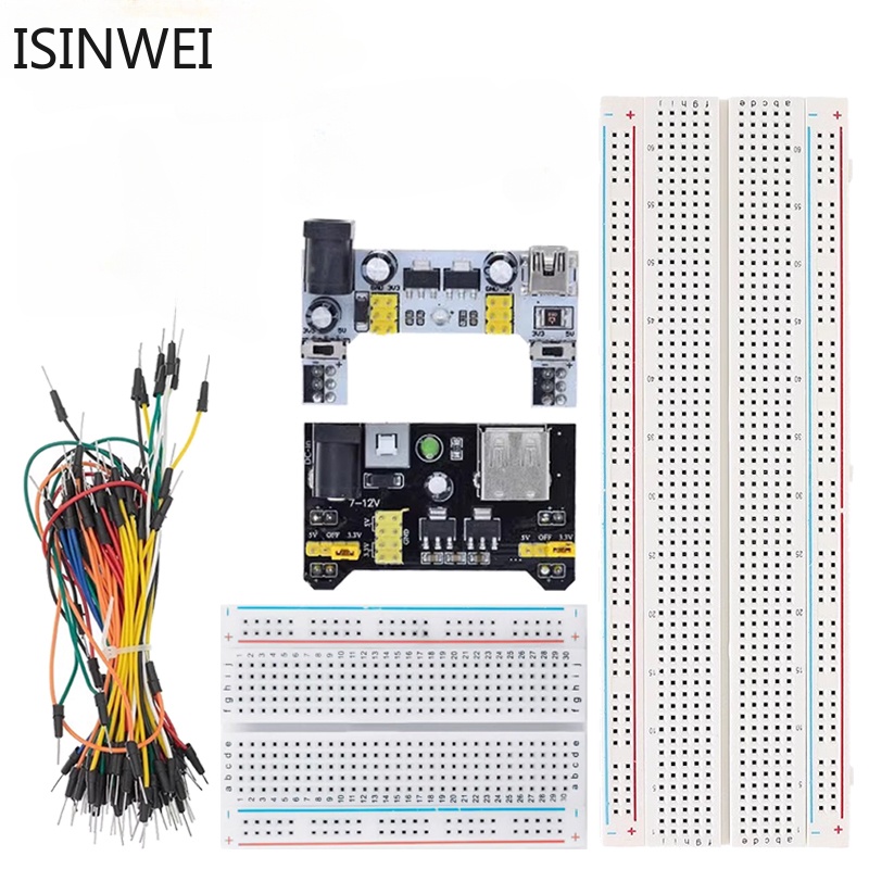 MB102 Solderless Mini Medium Large Breadboard 170 400 830 Holes Dupont Jumper Wire EE Components ...