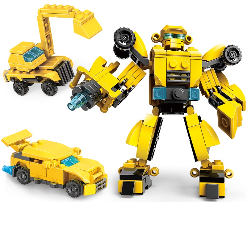 Compatible with Lego Building Blocks Boy 3 Transformers Autobot Optimus ...