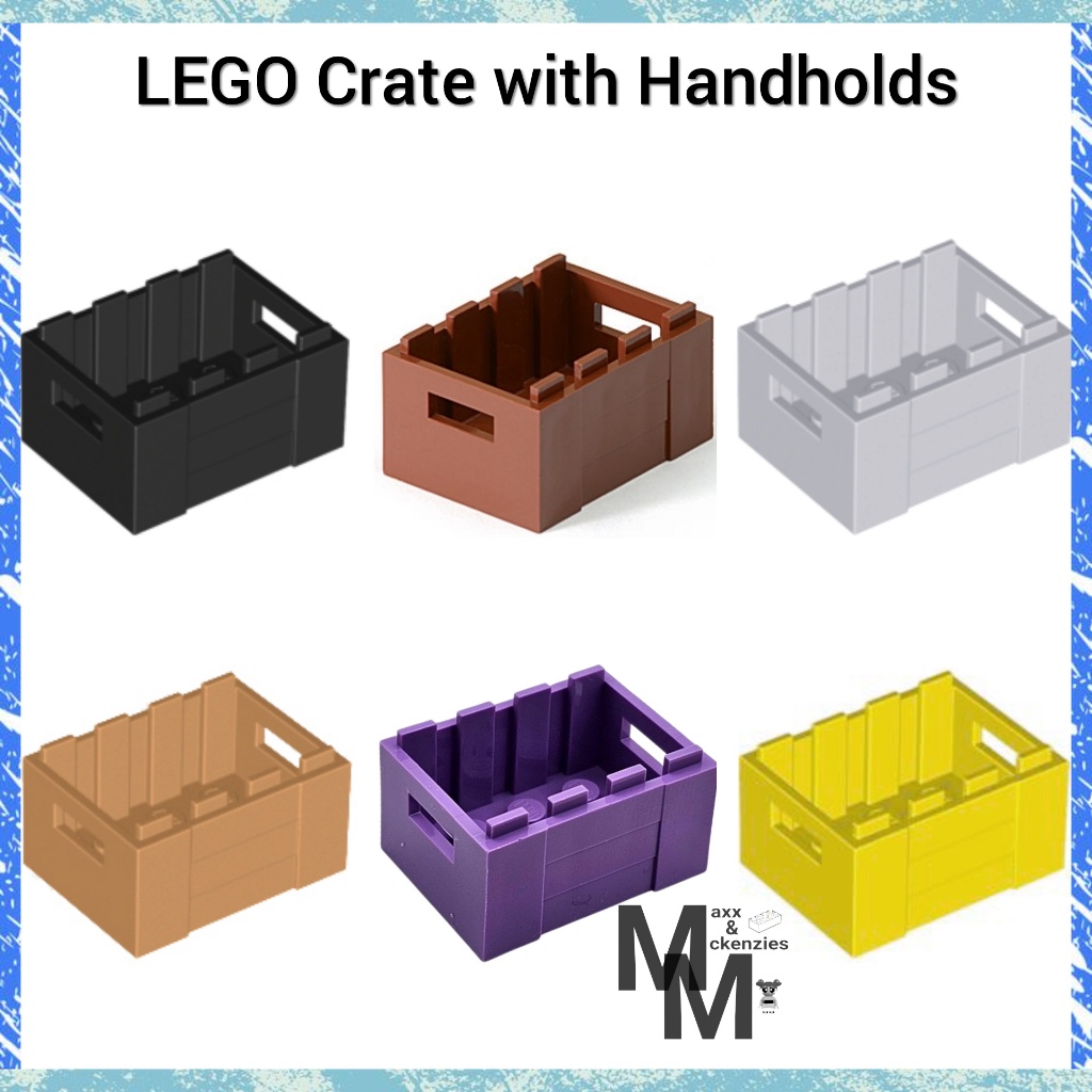 Crate with Handholds 3 x 4 x 1 2/3 (30150) LEGO Container Part | Shopee ...
