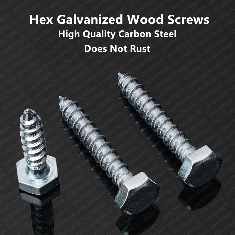 【PER / 1 KILO】Hexagonal Galvanized Lag Screw Log Screw Wood Screws ...