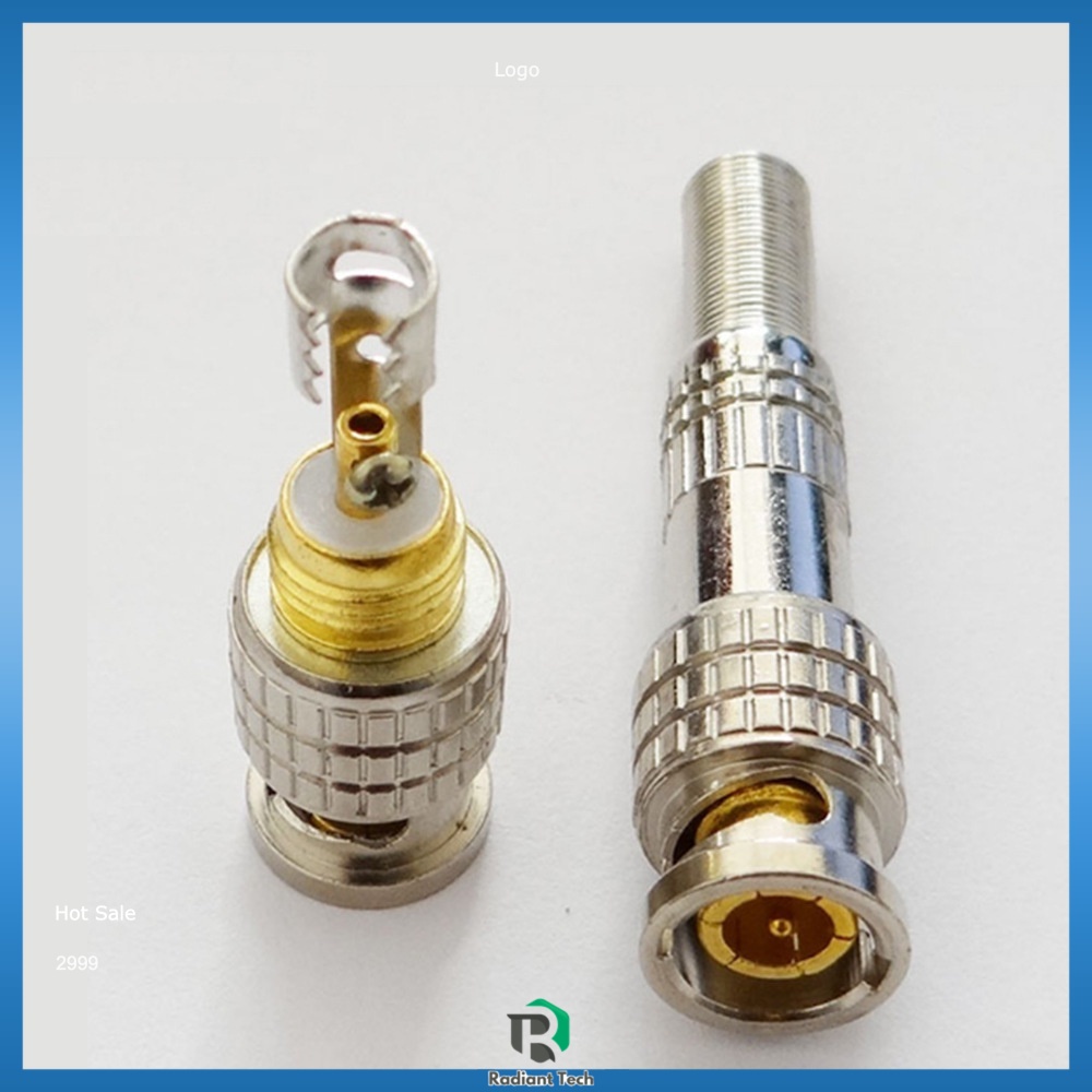 Male BNC Connector for Coaxial RG59 and RG6 Siamese cable | Shopee ...