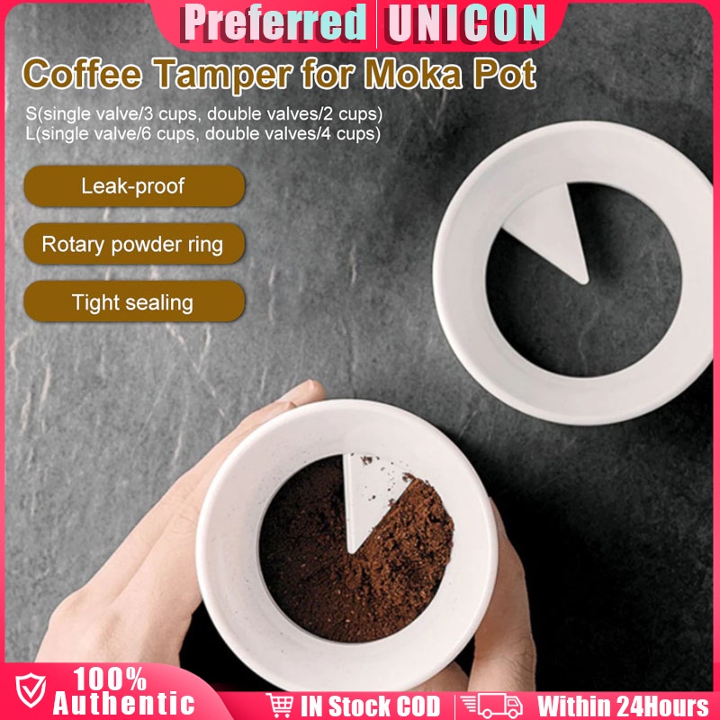 Moka Pot Rotary Powder Dosing Ring Coffee Distributor Leveler Coffee ...