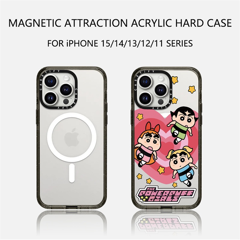CASETiFY X Crayon Shin-chan Power Magnetic suction Black&White Edge ...