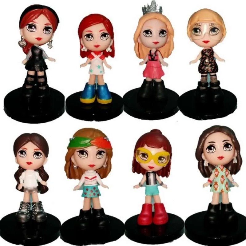 Blackpink KPOP Star FIGURE Set of 8 Miniature Display Toys Topper ...