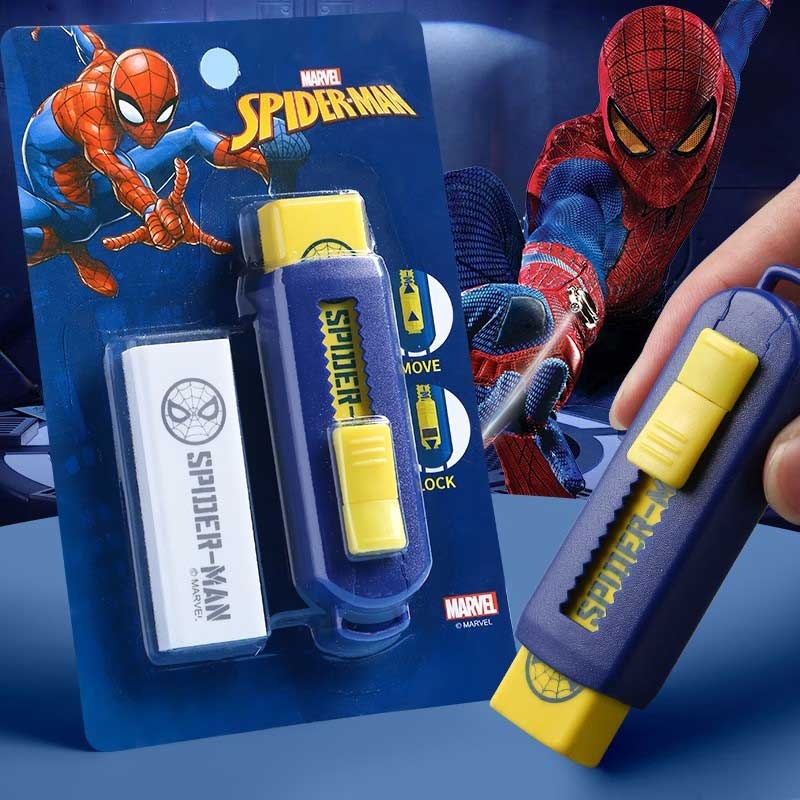 Disney Spider-man Push-pull Eraser for Wiping Different Types of Pencil ...