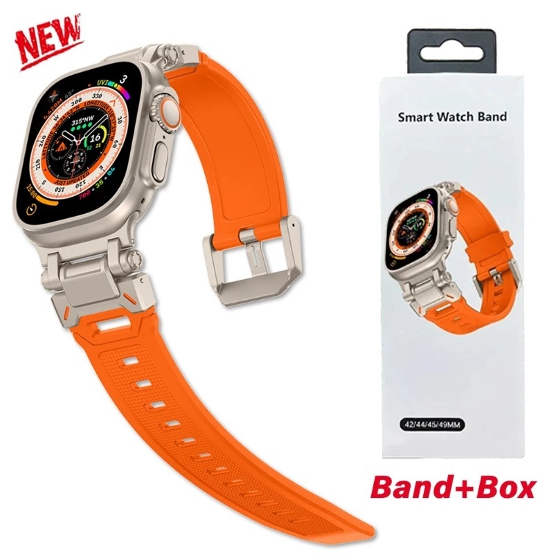 Rubber Band For iWatch Ultra 2 49Mm Box Package For Iwatch Series 9 8 7 ...