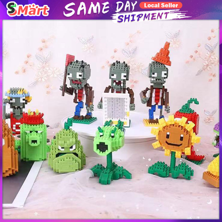 Plants vs Zombies Game Character Building Block Toys PVZ Plants ...