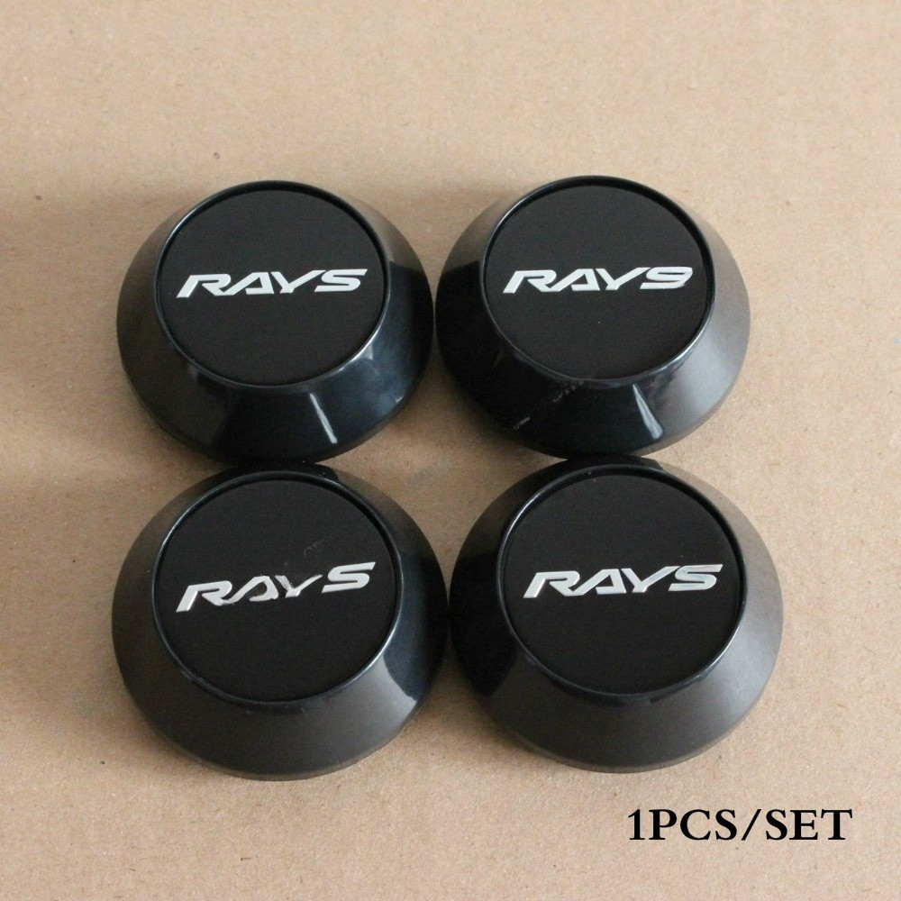 NEW 4 PCS 65mm 68mm RAYS Logo Sticker Emblem RAYS Racing badge Auto Hub ...