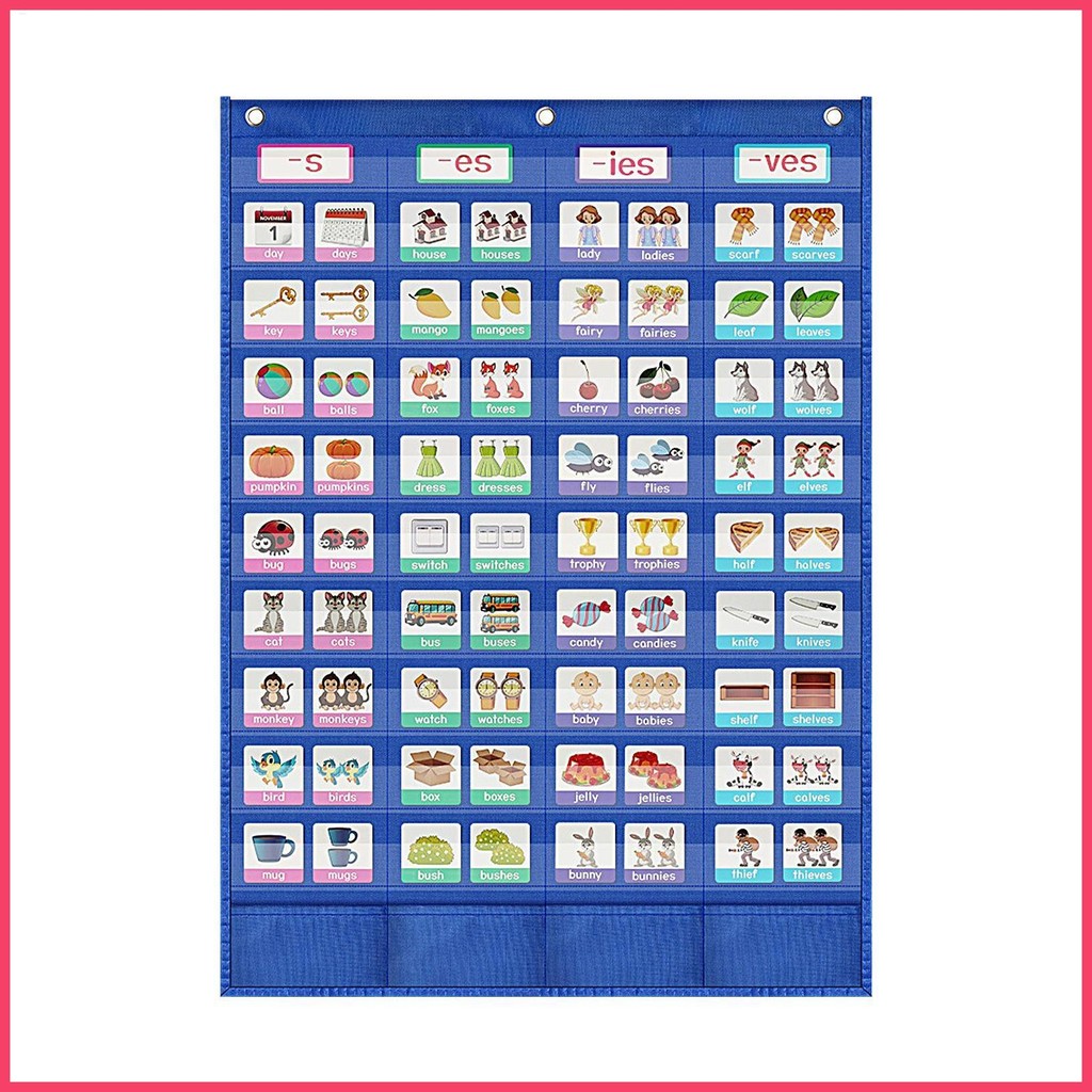 Pocket Chart for Classroom Word Cards Pocket Chart Words Concept Cards ...