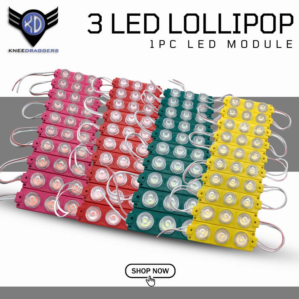 3 LED LOLLIPOP MODULE DESIGN FOR MOTORCYCLE | Shopee Philippines