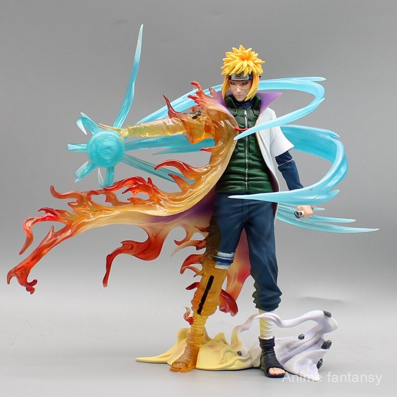 26cm Naruto Figures Namikaze Minato Anime Figures Gk Pvc Statue Action ...