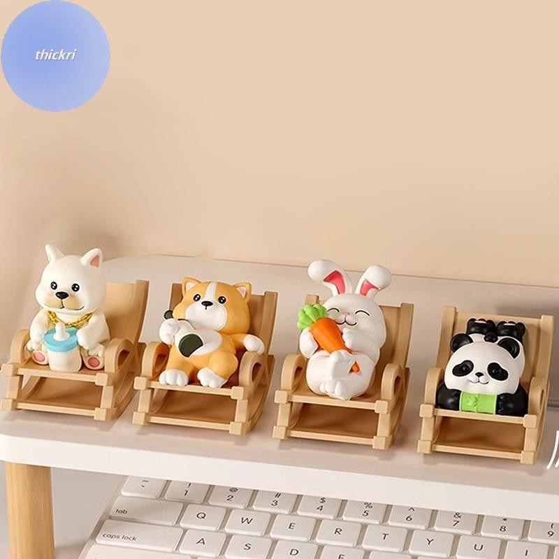 THICH Resin Pig Rocking Chair Ornaments Crafts Miniature Figurine ...