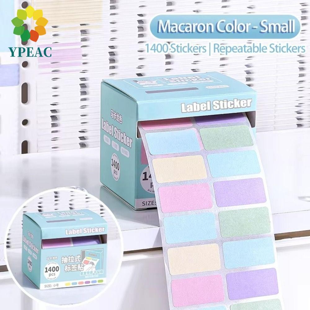 YPEAC 400/1400PCS Pull Out Sticky Notes, Morandi Colored Fully Adhesive ...
