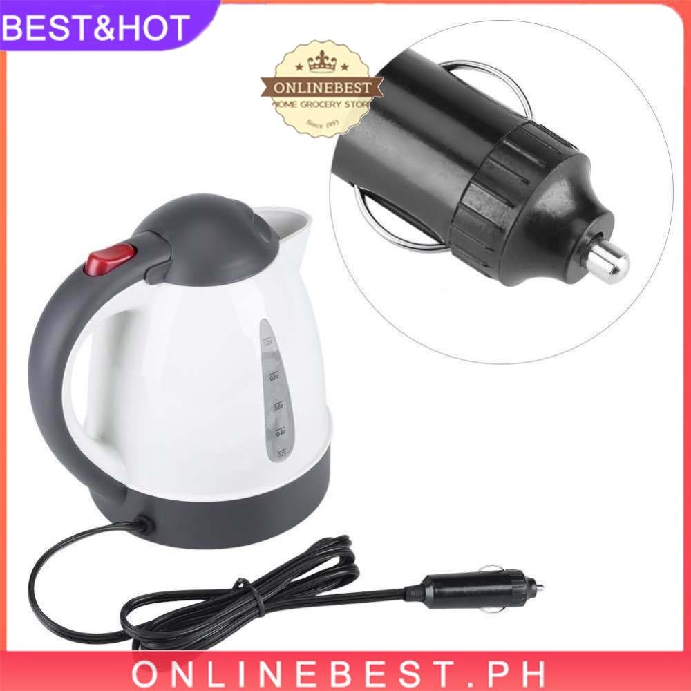 1000 ML Car Hot Kettle Car Truck Water Heater Auto Shut-Off 12/24 V ...