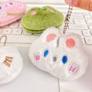[Margaret] Cute Animal Keychains Plush Rabbit Frog Cat Doll Keychains ...
