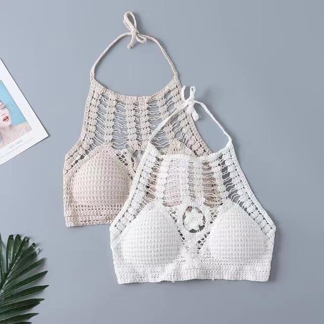 (S-2XL)Terno Crochet swimwear Crochet Top Summer Outfit Women Beach ...