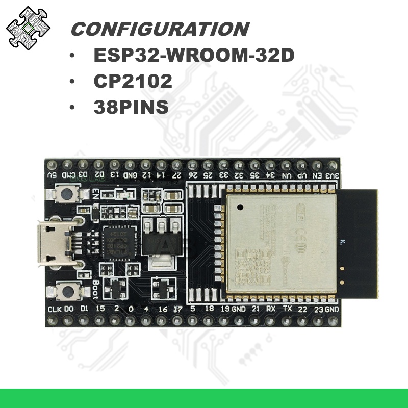 ENGLAB★ESP32/ESP-WROOM-32 Serial Development Board, 2.4GHz Dual-Mode ...