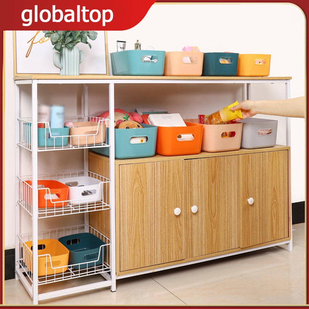 Heavy-Duty Rectangular Storage Box With Dual Handles Overlapping ...