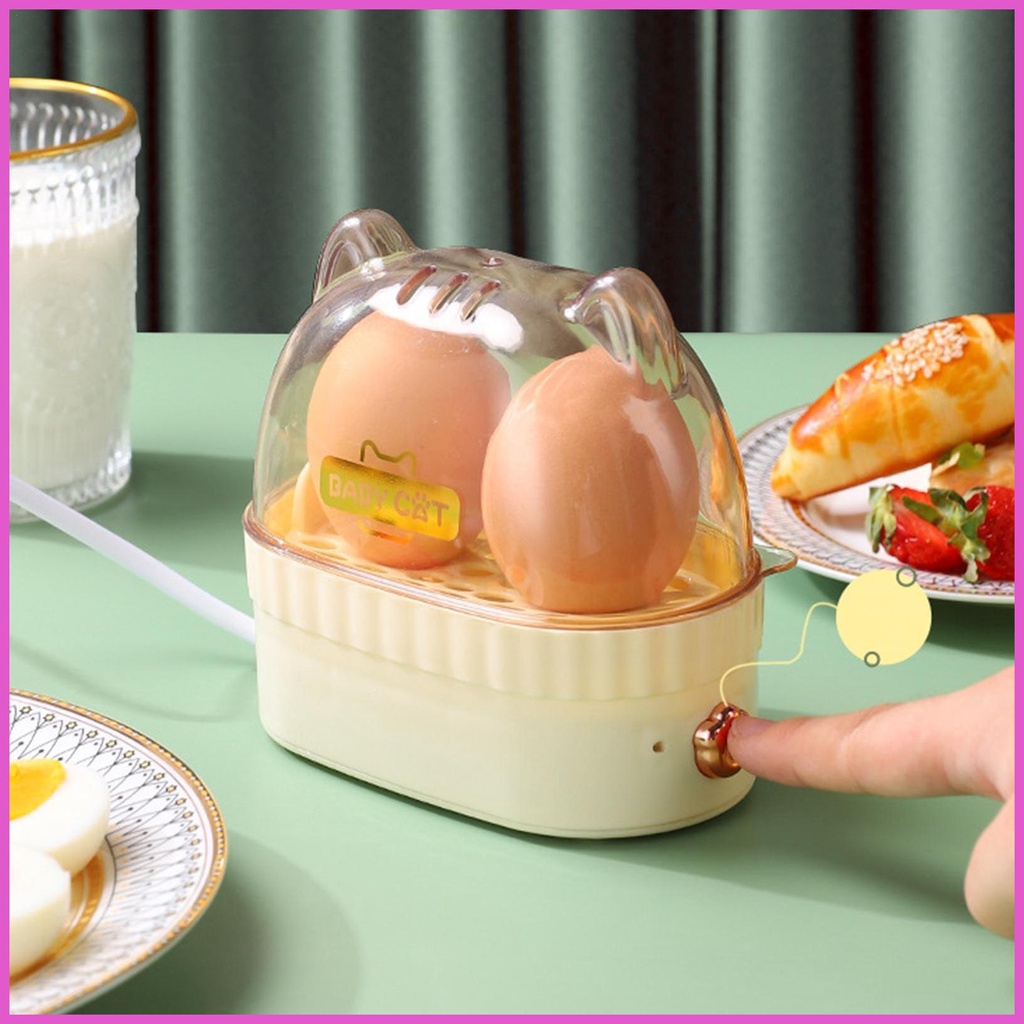 Egg Cooker Easy Electric Poacher with 2 Egg Capacity Multifunctional ...