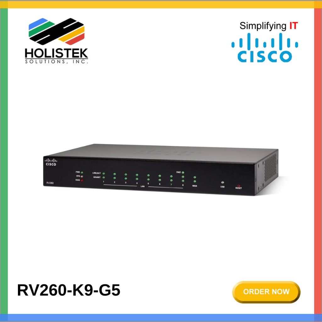 Cisco RV260 VPN Router / Firewall (RV260-K9-G5) | Holistek | Shopee ...