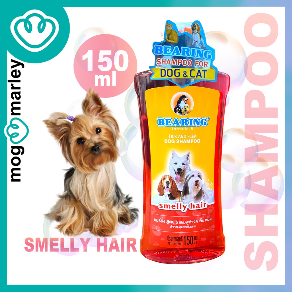 Bearing Formula 5 Tick and Flea Dog Shampoo Smelly Hair 150mL -mog and ...