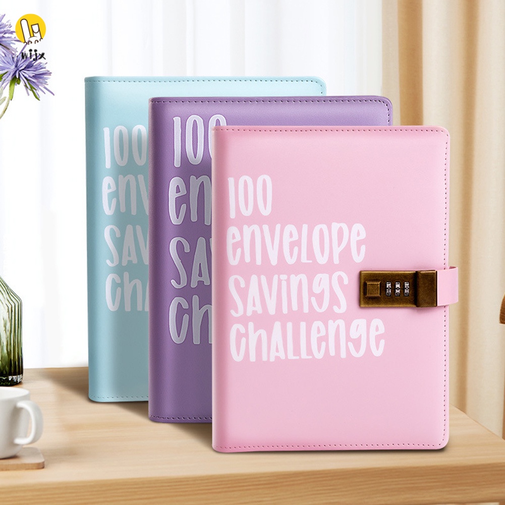 100 Envelope Challenges Notebook With Password Lock Funny Way Moneys ...