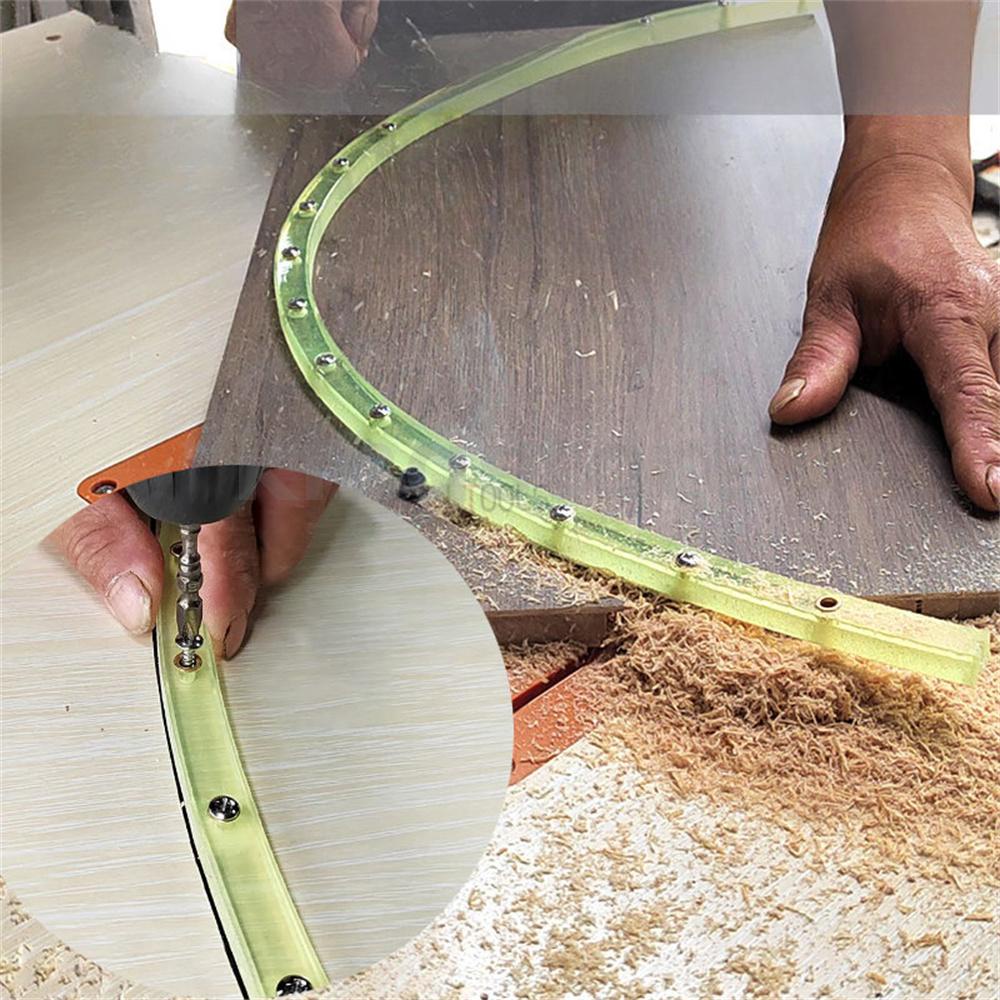 Woodworking Profiling Strip Flexible Curve Template Adjustable&Fixed ...
