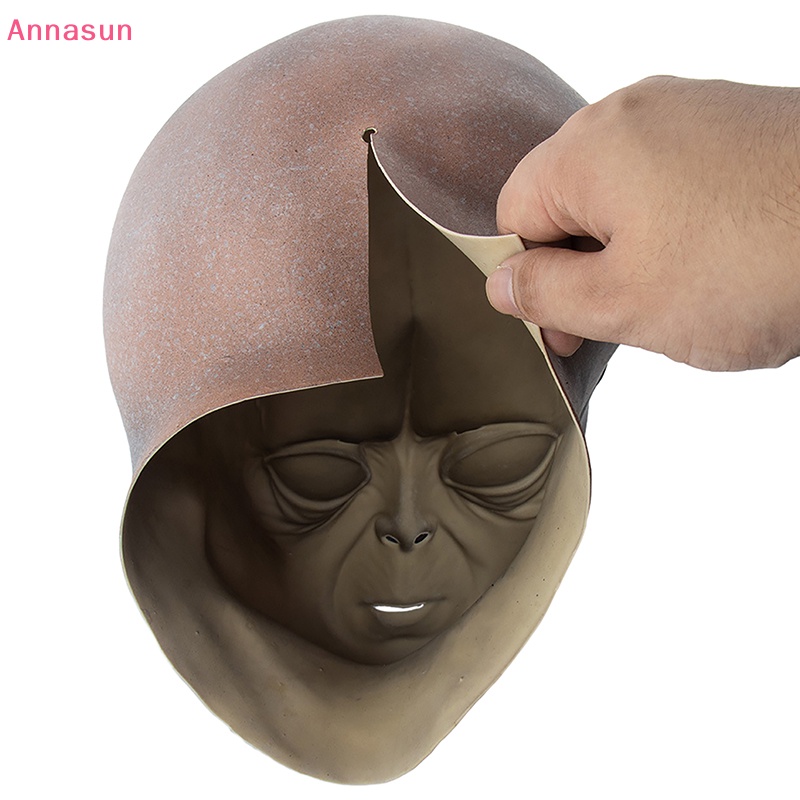 Annasun UFO Alien Skull Mask Cosplay Horror Latex Masks Helmet ...