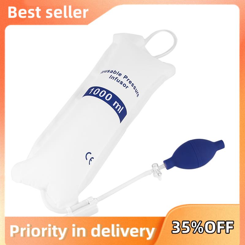 1000Ml Reusable Pressure Infusion Bag with Pressure Display Infusion ...